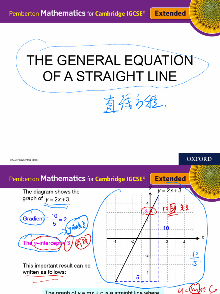 A4-The General Equation of A Straight Line | PDF | Triangle | Euclidean Geometry