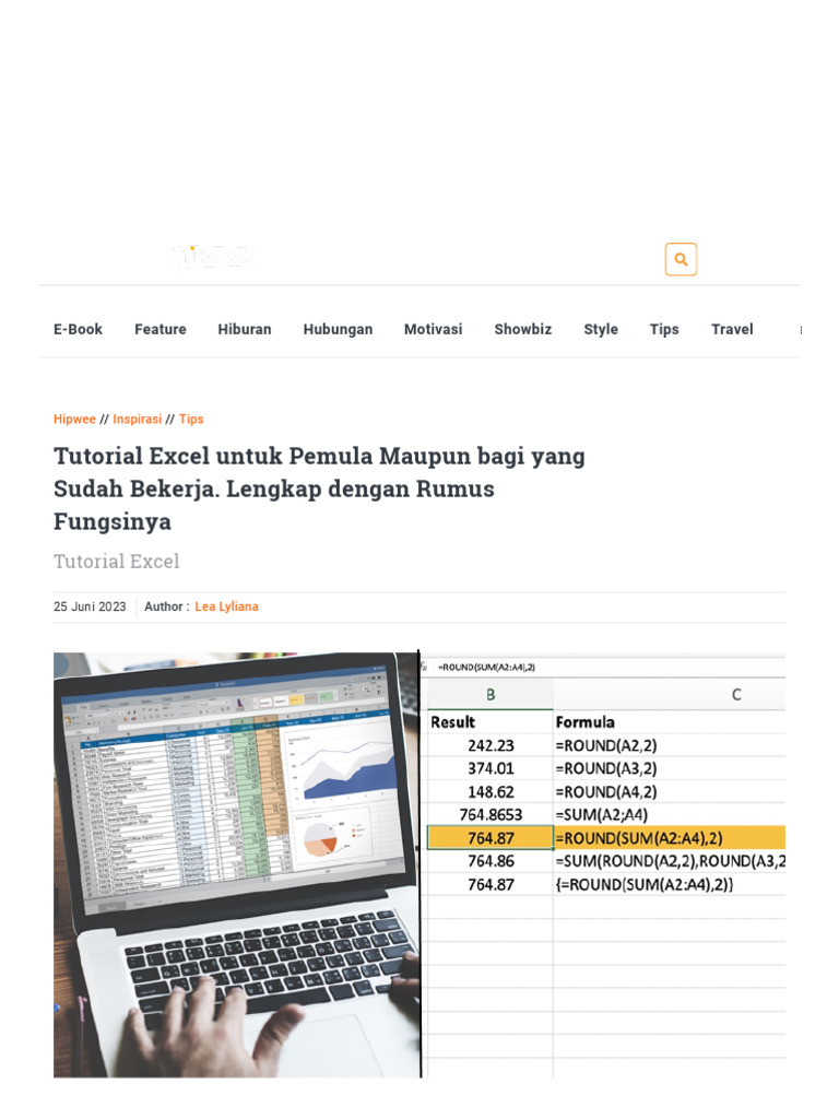 Tutorial Excel Untuk Pemula Maupun Bagi Yang Sudah Bekerja. Leng | PDF ...