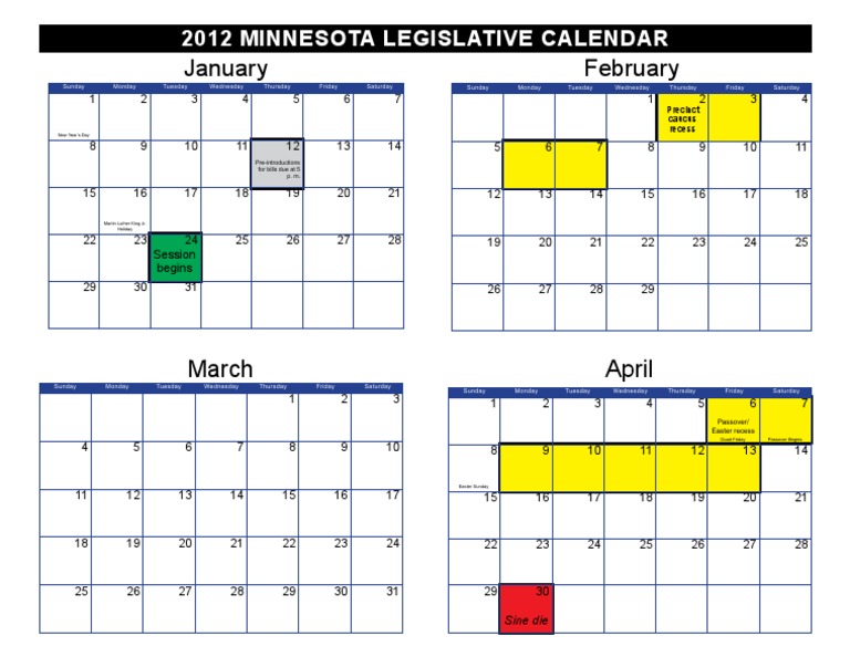 Session Calendar | PDF