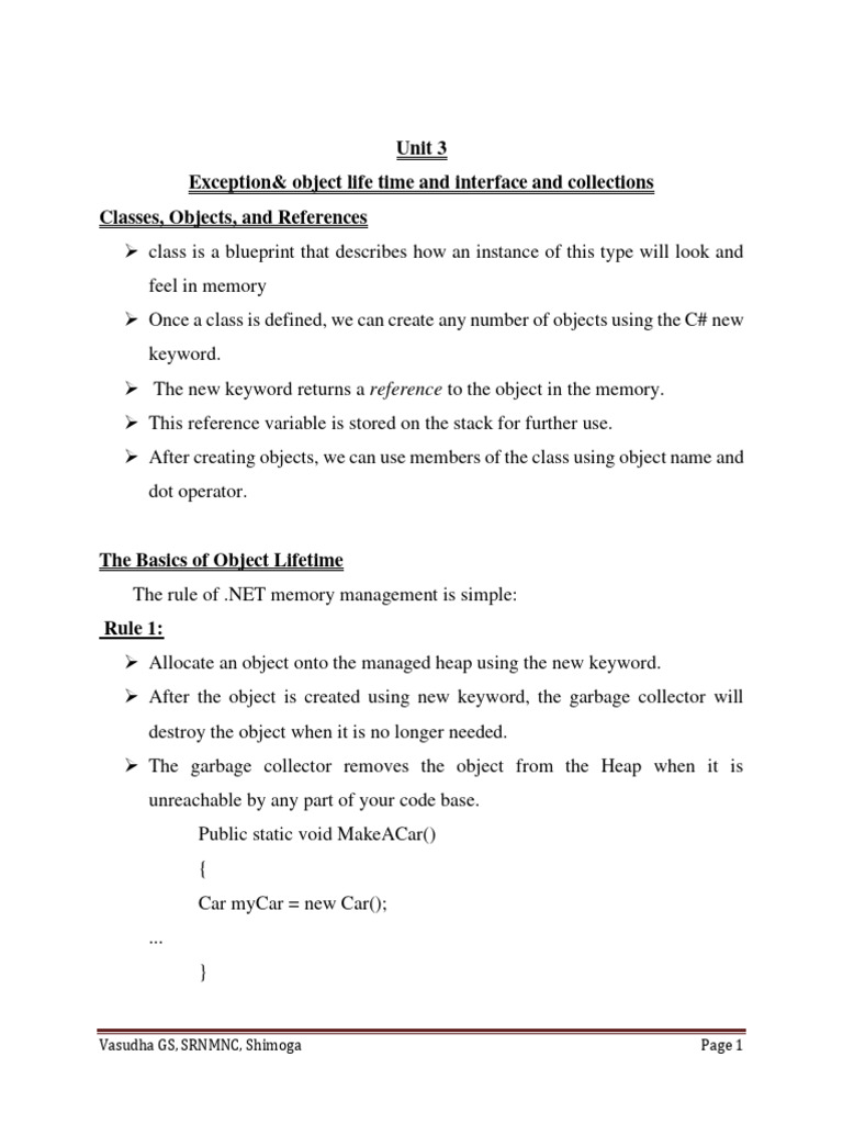 Unit 3 1 Pdf C Sharp Programming Language Pointer Computer Programming