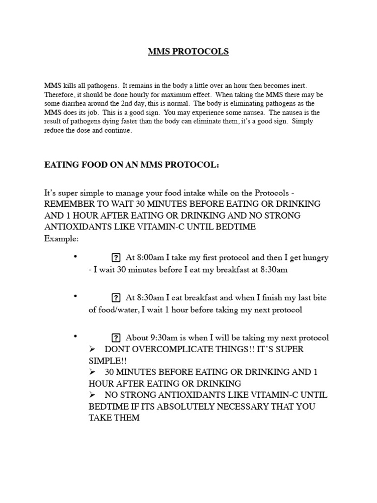 MMS Protocols | PDF | Toothbrush