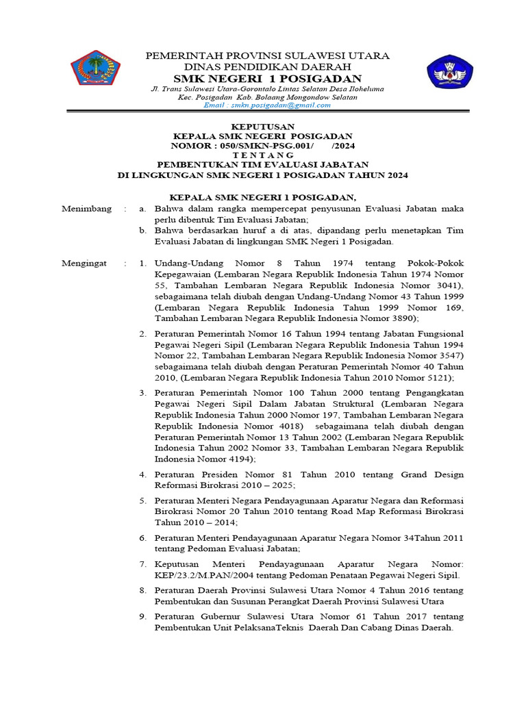 SK Tim Anjab 2024 | PDF