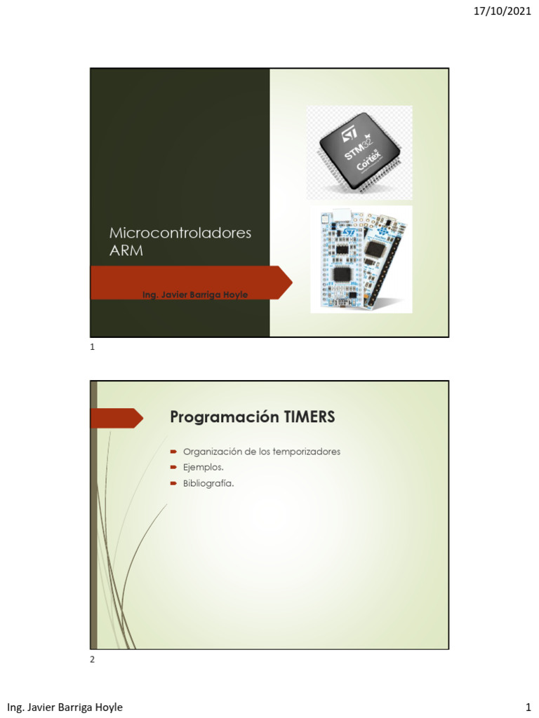 ARM - Programación Timers STM32 | PDF | Hardware de la computadora | Equipo de oficina