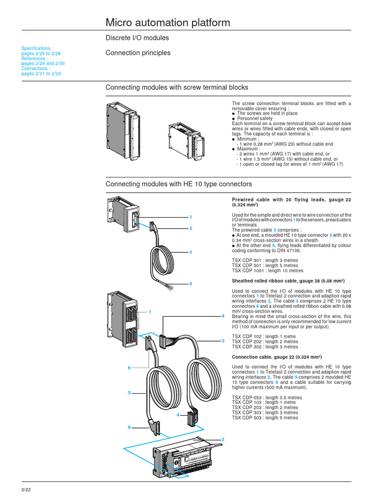 Micro Automation Platform: Discrete I/O Modules Connection Principles ...