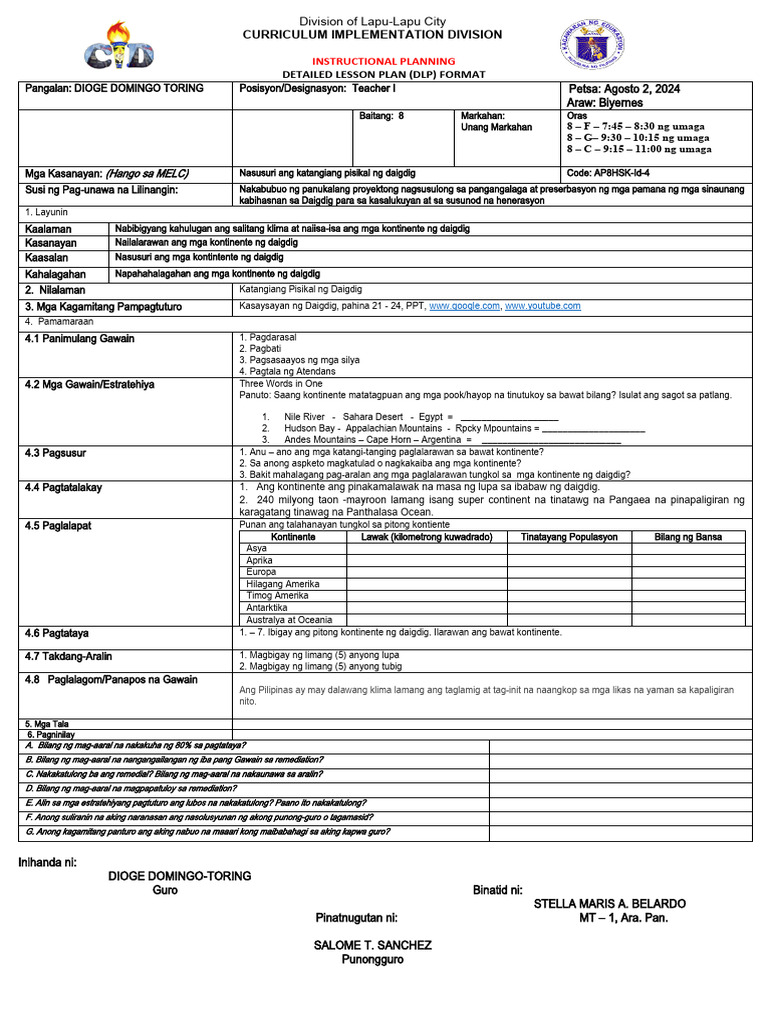 DLP - AP 8 - Agosto 2, 2024 - FINAL | PDF