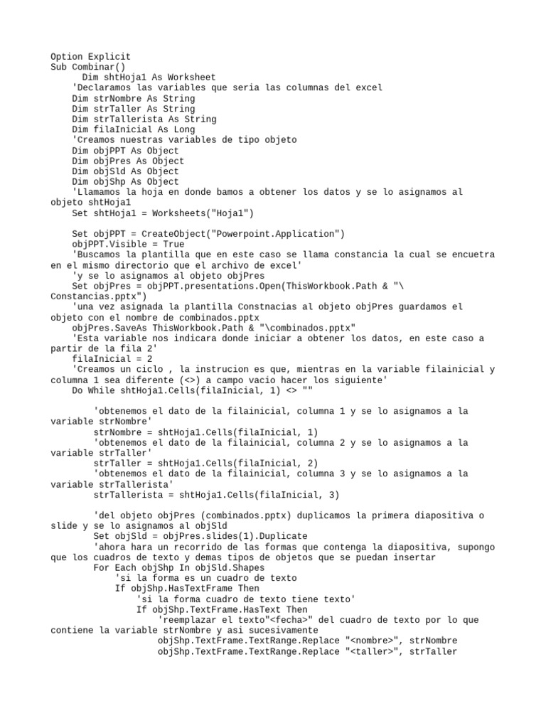 Codigo Comentado | PDF | Programación de computadoras | Informática