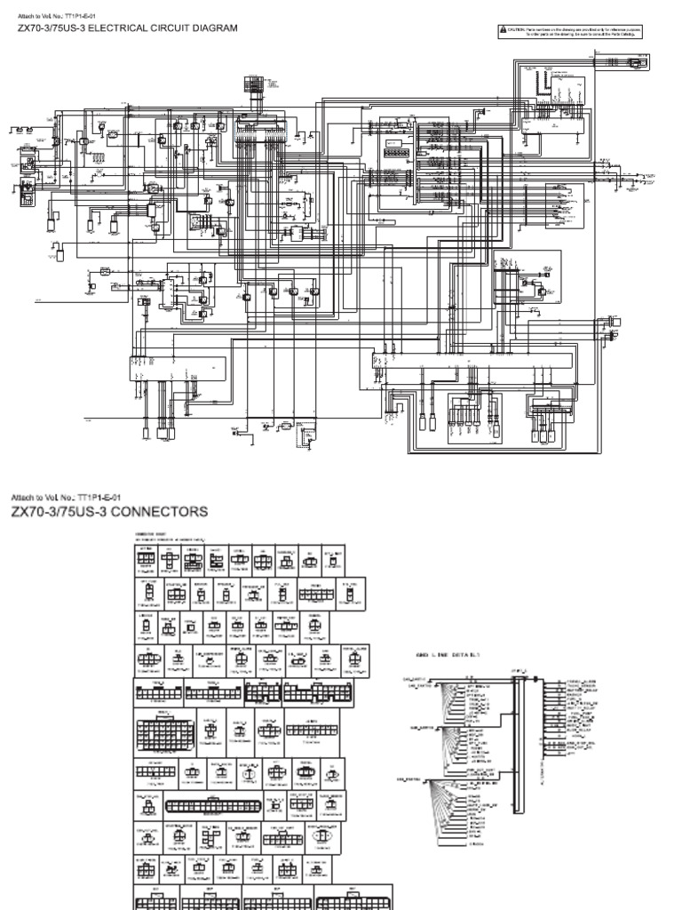 TT1P1-E-01 (Circuit) Zaxis75us-3 Electrical Schematic | PDF