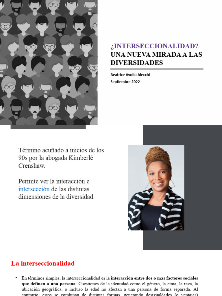 1d Interseccionalidad | PDF | Interseccionalidad | Desigualdad social