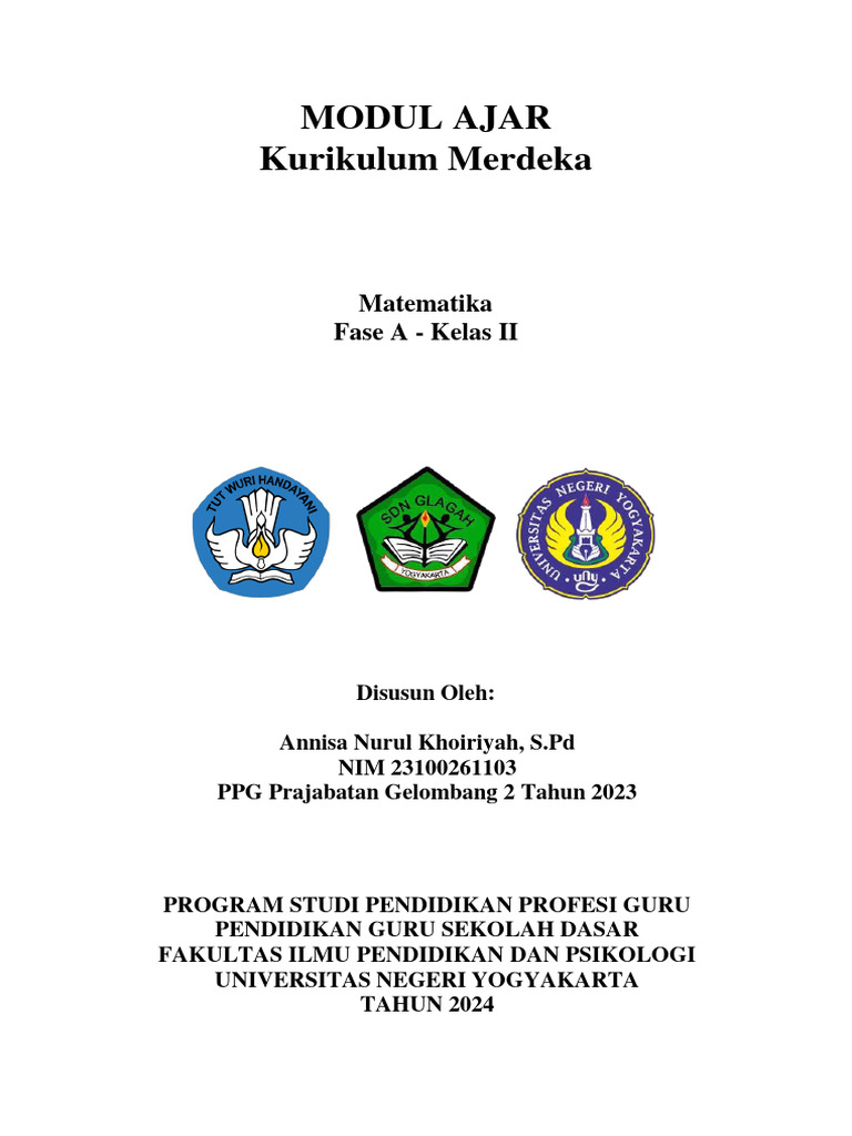 Modul Ajar Kelas 2B - Matematika | PDF