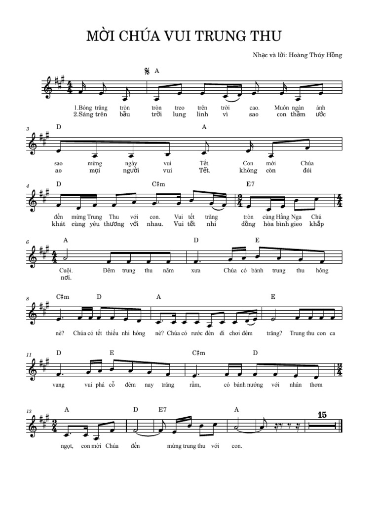 M I Chúa Vui Trung Thu | PDF