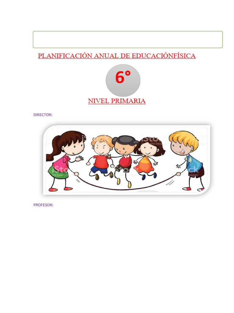 Planificacion Anual 6to Grado Primaria | PDF