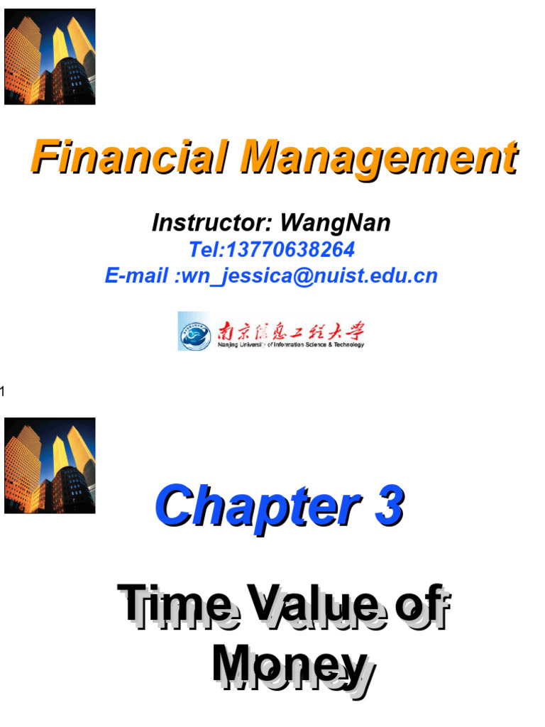 Chapter 3 Time Value of Money | PDF | Interest | Present Value