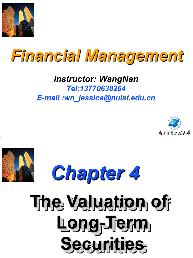 Long-Term Securities Valuation | PDF | Valuation (Finance) | Bonds ...