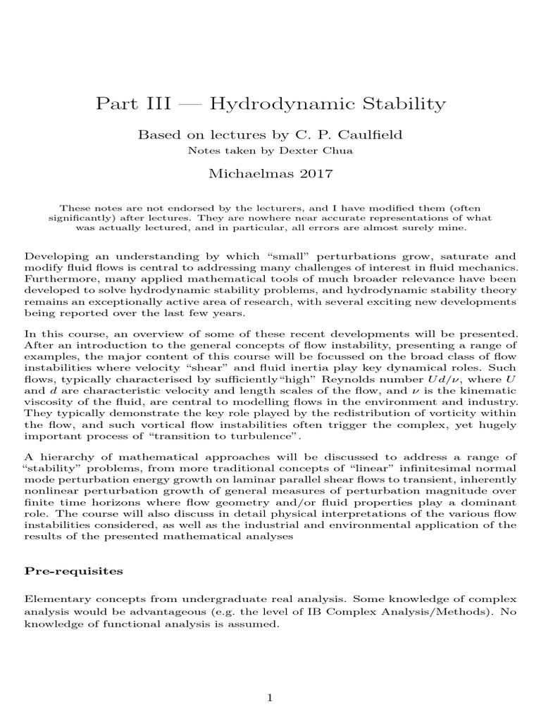 Hydrodynamic Stability Trim | PDF | Fluid Dynamics | Pressure