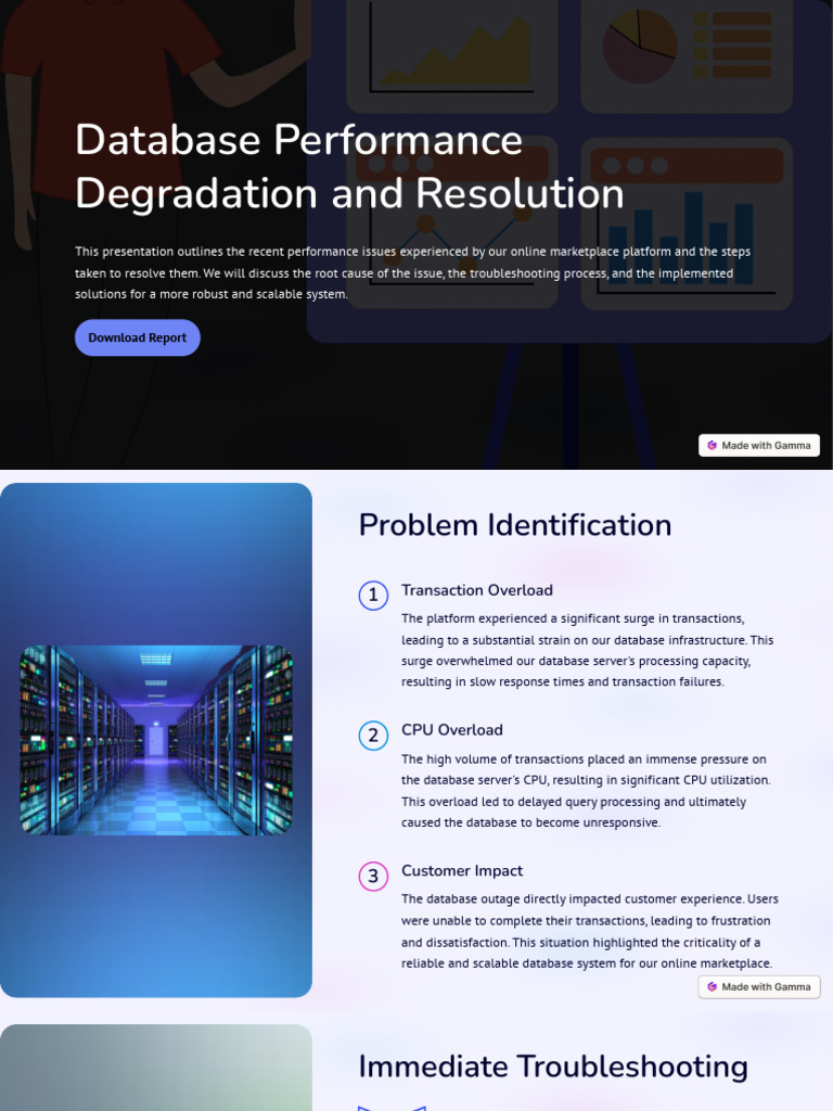 Database Performance Degradation and Resolution | PDF | Databases | Computer Data Storage