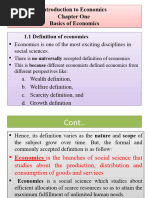 Introduction to Economics Concepts | PDF | Economics | Macroeconomics