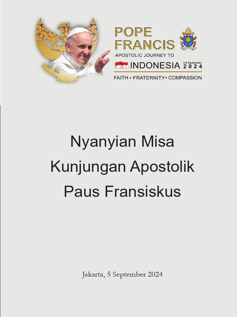 (Final-Rev) - Nyanyian Misa Kunjungan Apostolik Paus Fransiskus | PDF