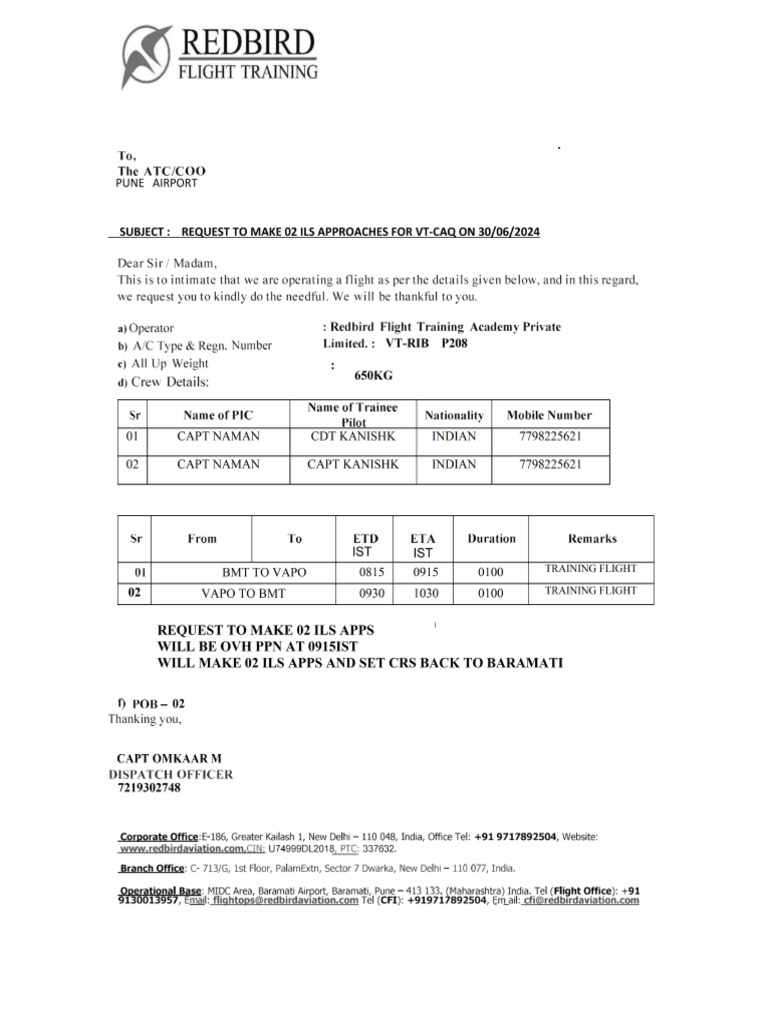 Movement Letter Vt-Caq NG 30.06 | PDF