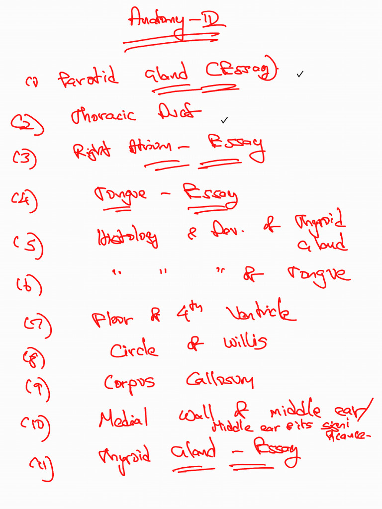 Anatomy Paper 2 | PDF