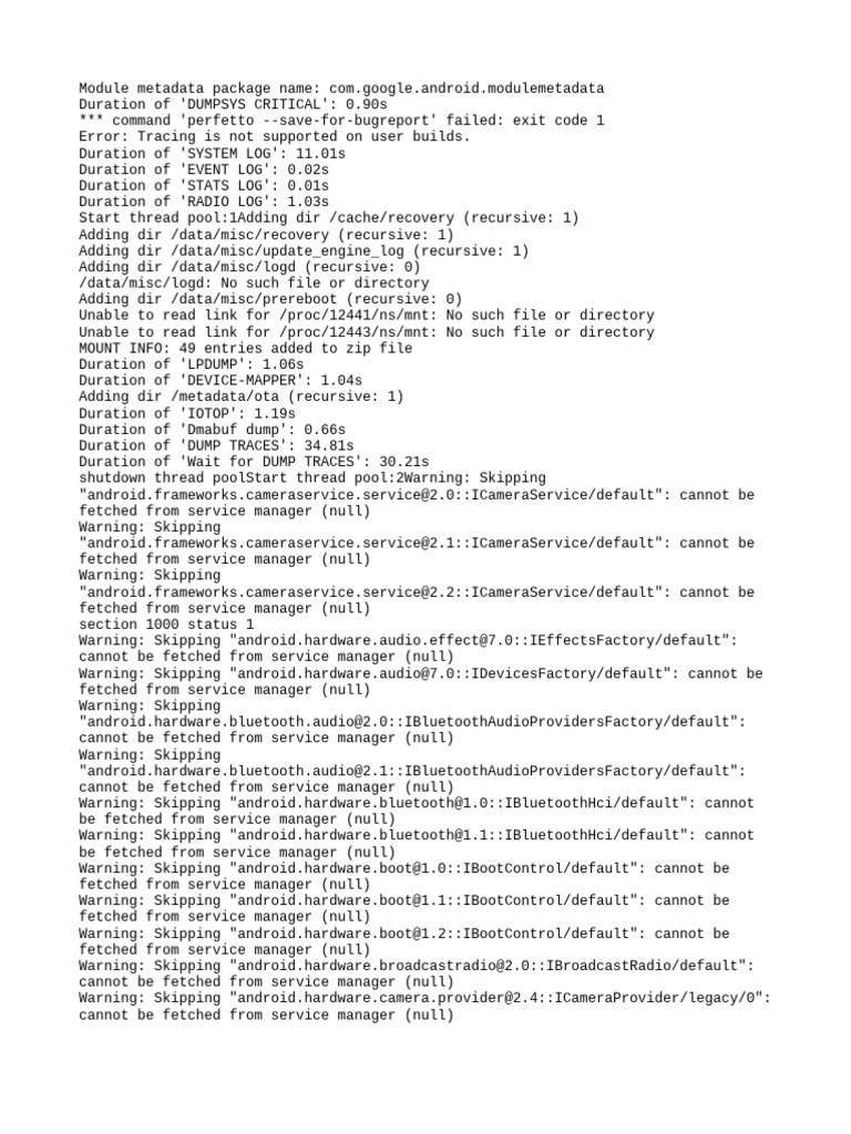 Android Module Metadata Analysis | PDF | Information Technology ...