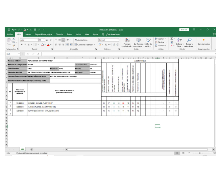 Ejercicio Formatos | PDF