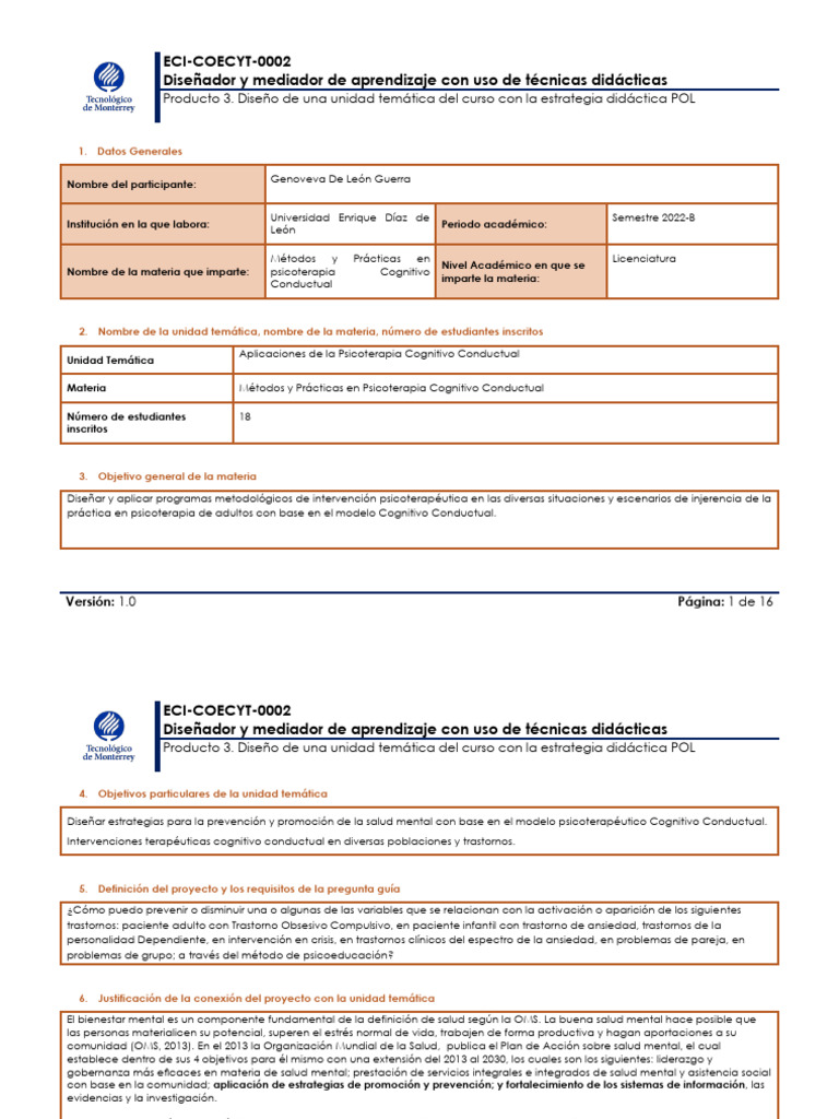 Planeacion Programa de Promocion y Prevencion de La Salud Mental Pol ... Planeacion Programa de Promocion y Prevencion de La Salud Mental Pol ...