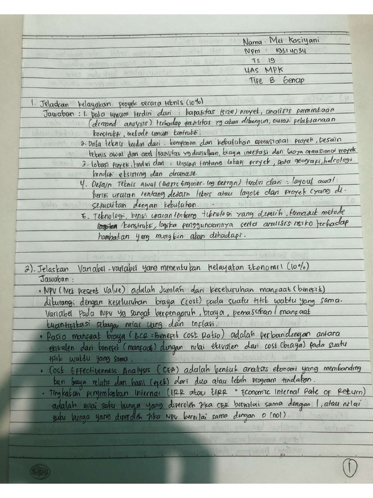 Mei Kasiyani - Uas MPK - Tipe Genap | PDF