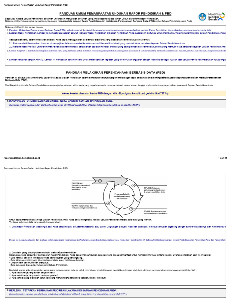 1. contoh cara pengisian RKT langsung pada RAPOR-PBD-MI You-2024 | PDF