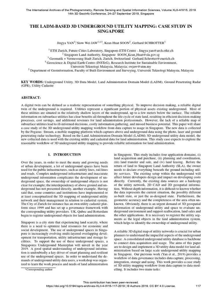 3D Utility Mapping in Singapore | PDF | Geographic Information System ...