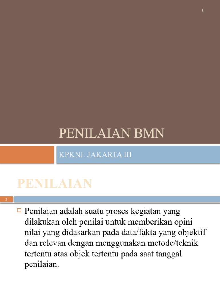 Penilaian BMN | PDF