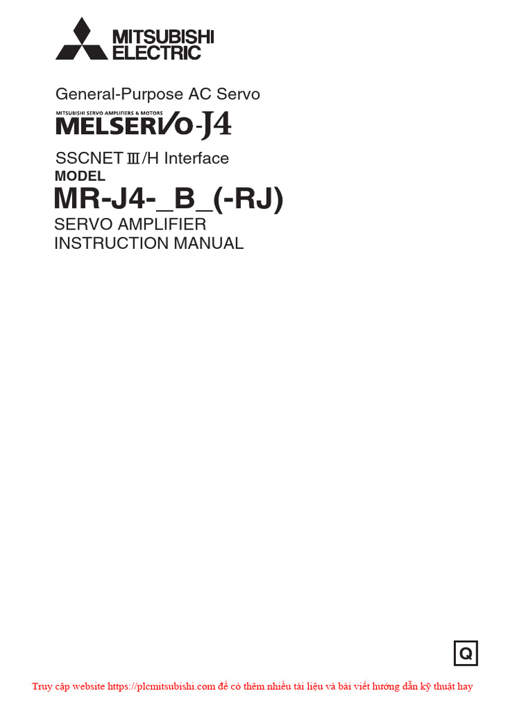 MR J4 B Instruction Manual | PDF | Amplifier | Power Supply