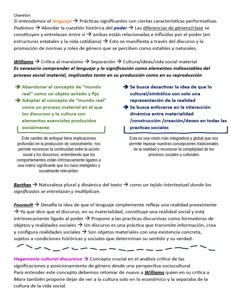 Lenguaje y Poder - Chaneton - DAFNE | PDF | Sociedad | Discurso