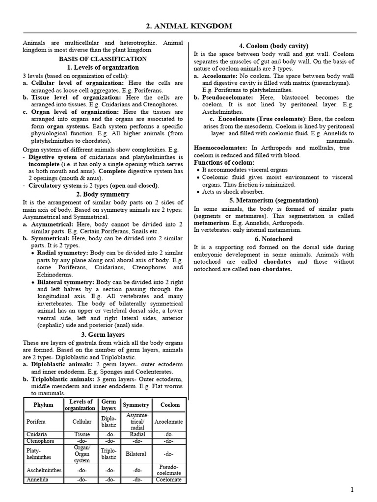 READY Animal Kingdom | PDF | Biology | Zoology