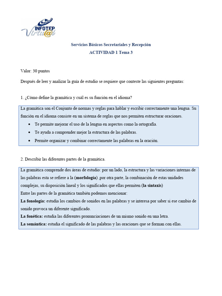 Actividad 1 Modulo 2 | PDF | Palabra | Sílaba