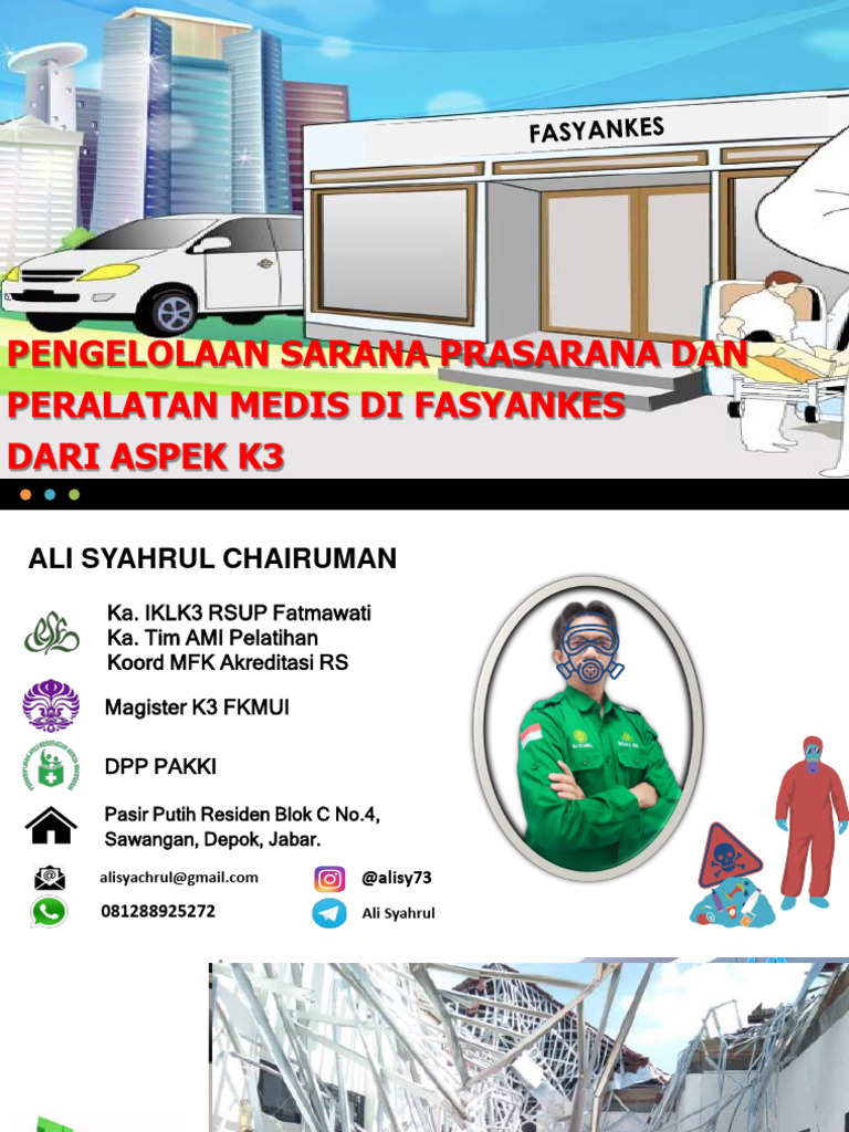 Pengelolaan Sarpras Dan Almed Aspek K3 Di Fasyankes | PDF | Sains & Matematika