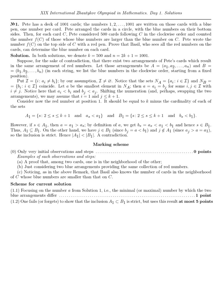 Day_1_sol_2023 | PDF | Mathematics | Mathematical Concepts