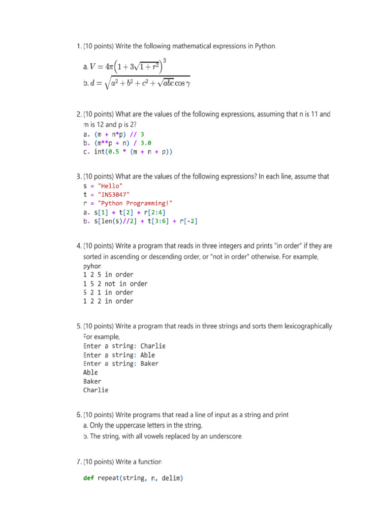 Midterm Exam 2 | PDF