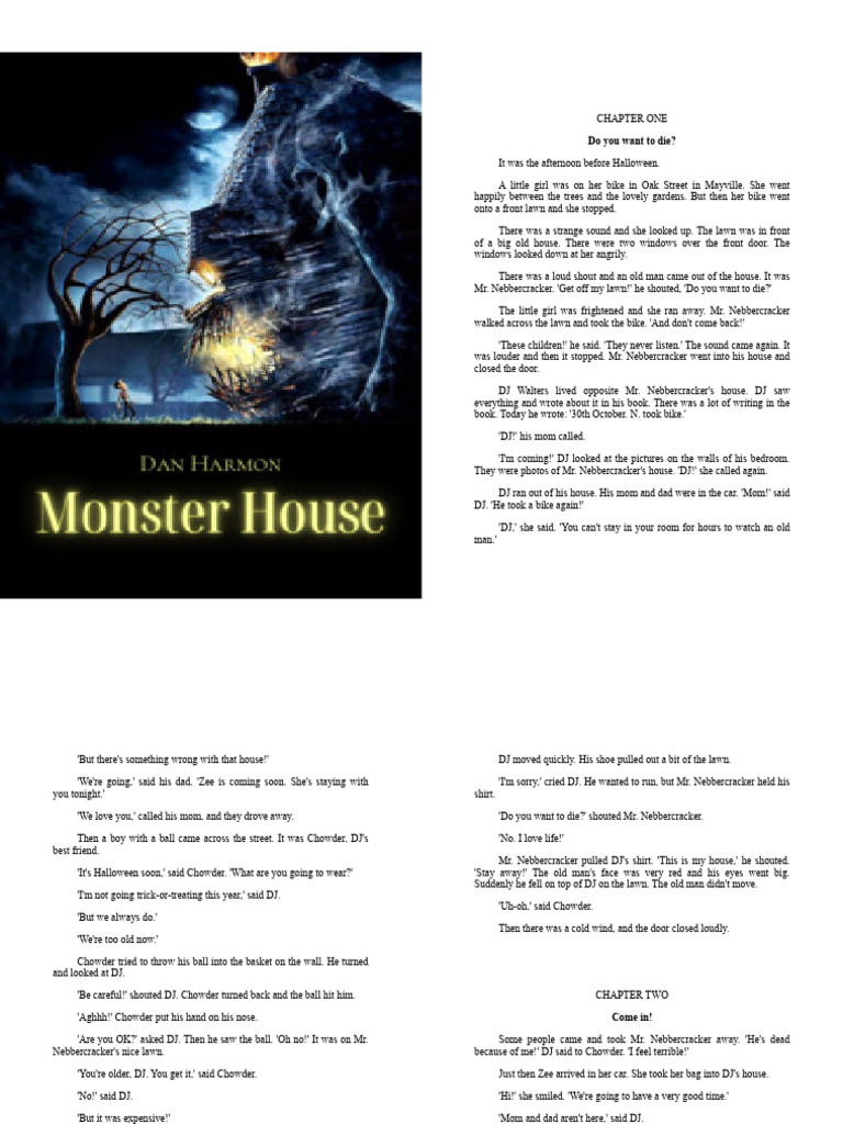 Monster House .Dan Harmon | PDF | Mystery, Thriller & Crime Fiction