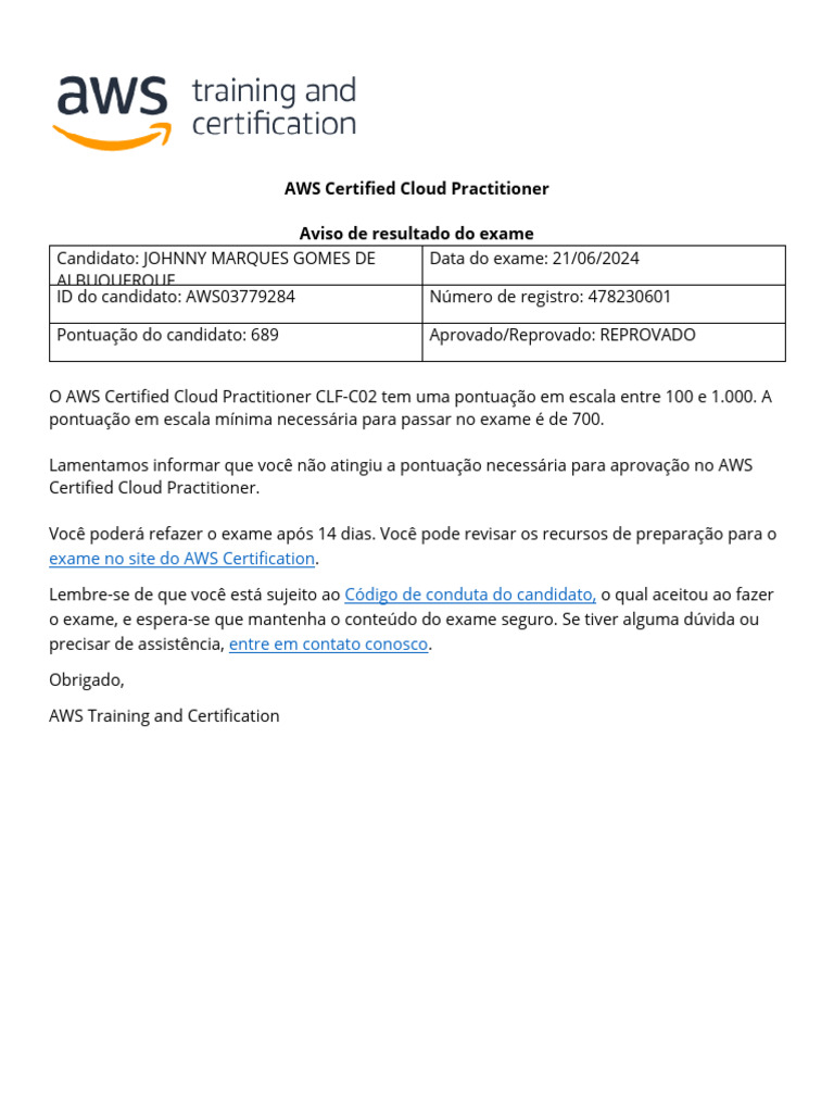 AWS Certified Cloud Practitioner | PDF | Computação em nuvem