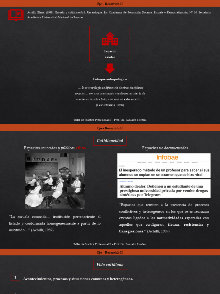 Eje - Recorrido 2 PPII (Autoguardado) | PDF | Maestros | Escuelas