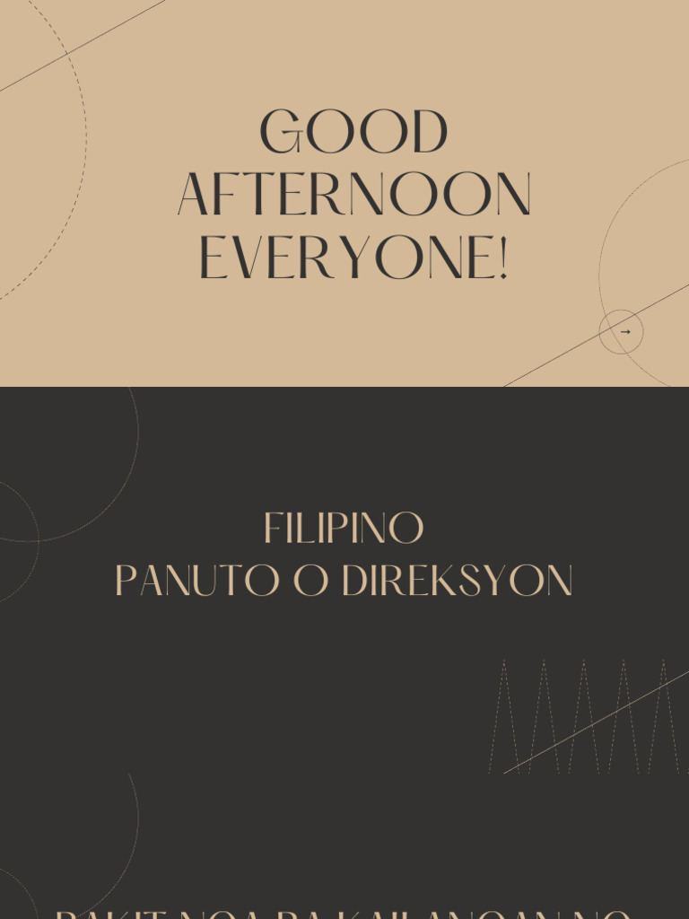 Panuto o Direksyon Filipino Grade2 1 | PDF