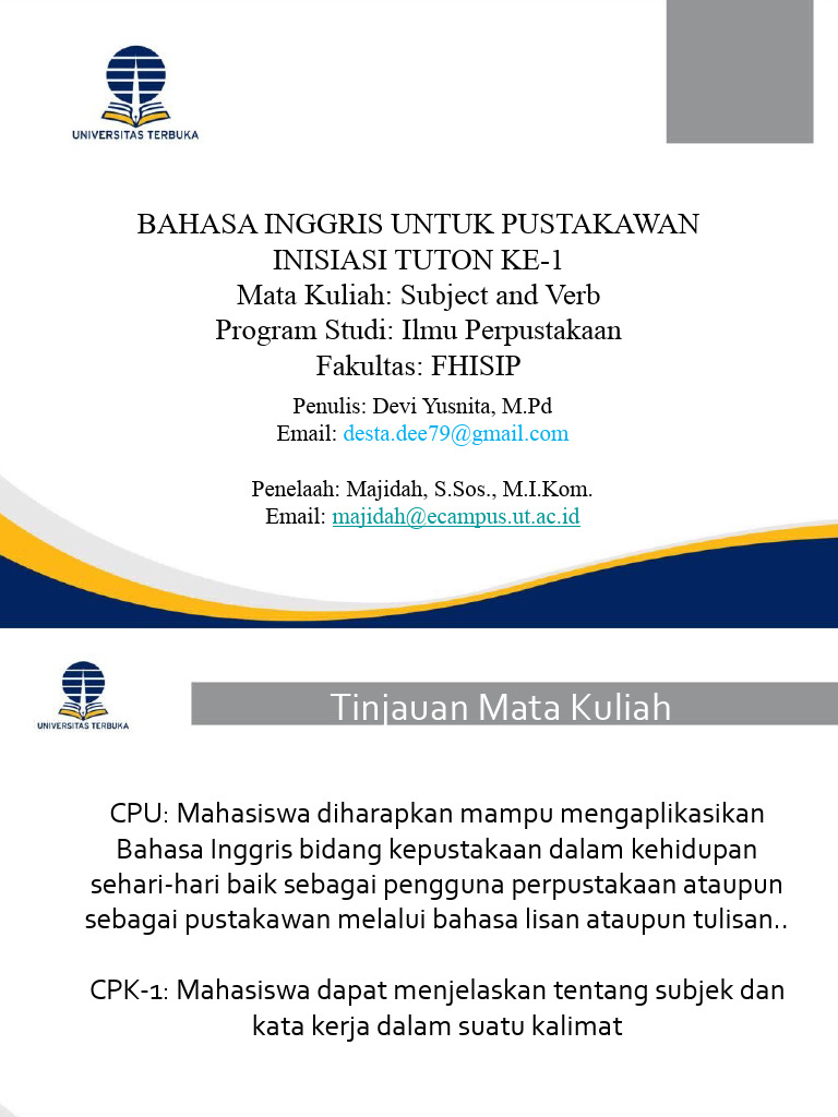 UT Materi Konsep Esensial | PDF | Grammatical Number | Verb