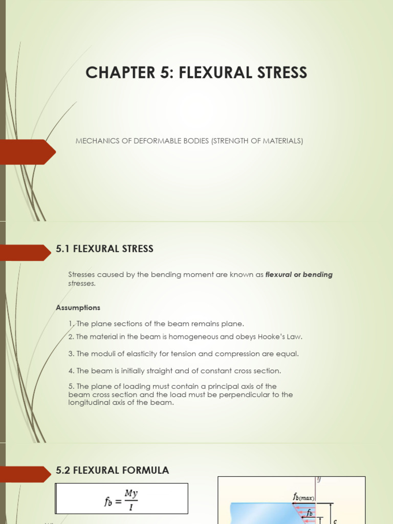Chapter 5 Stresses in Beams | PDF | Bending | Beam (Structure)