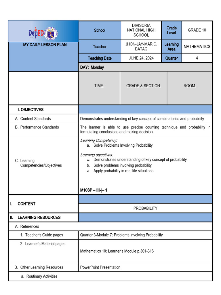 DLP-probability (Repaired) | PDF | Probability | Learning