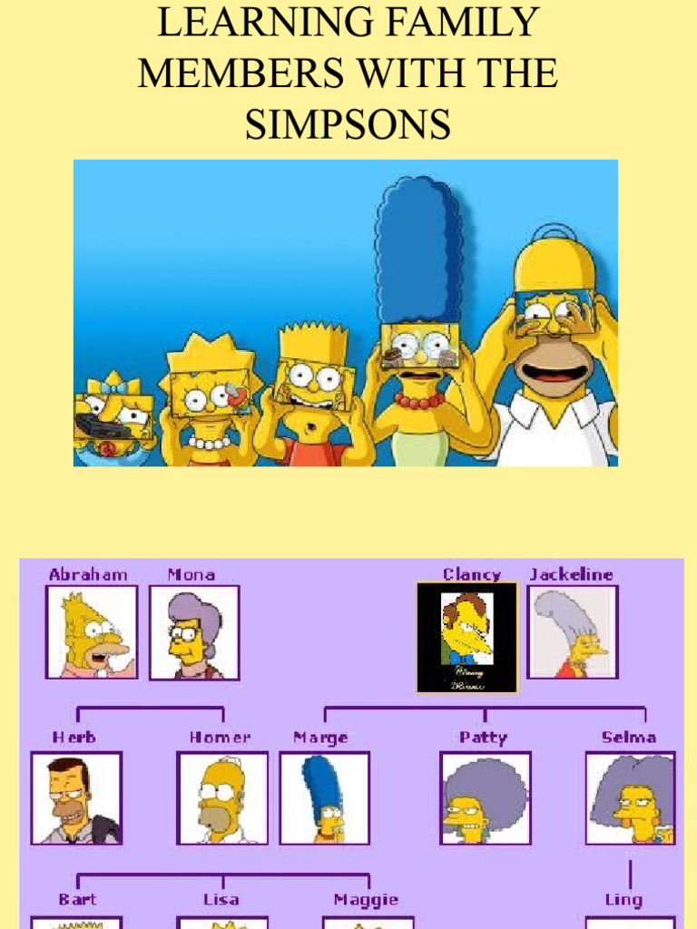 Family-Members-The Simpsons | PDF | Mystery, Thriller & Crime Fiction