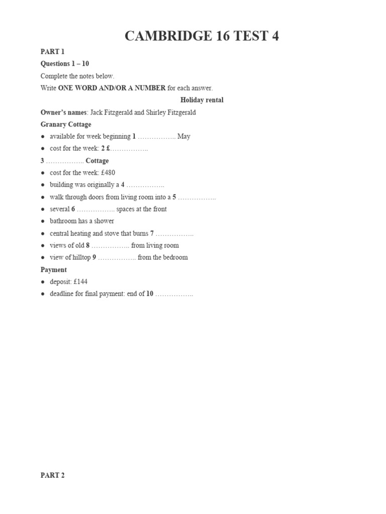 CAMBRIDGE 16 TEST 4 | PDF | Road Transport | Land Transport