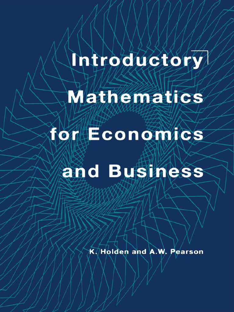 Mathematics for Economics and Business | PDF | Numbers | Equations