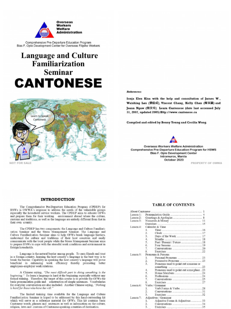 CPDEP-Cantonese Compressed | PDF