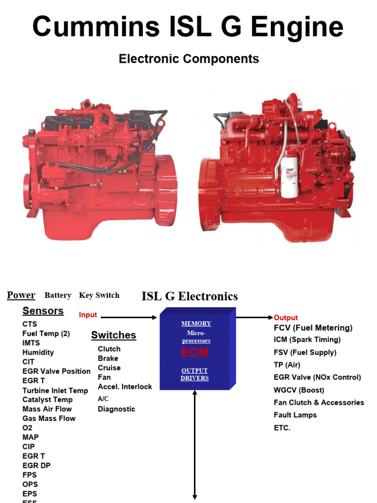 Cummins ISL G Engine Electronics Guide | PDF | Throttle | Turbocharger