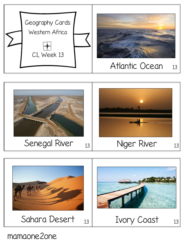 5th Edition Cycle 1 Geography Cards Wk 13-24 | PDF | South America | Africa